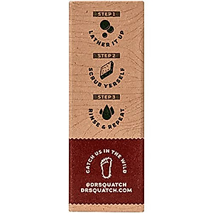 Dr. Squatch All Natural Bar Soap for Men with Zero Grit, Bay Rum