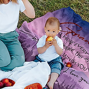 Qotuty Grandma Gifts, Blankets Gifts for Grandma, Grandma Birthday Gifts, Grandma Gift, Mimi Gigi Gifts for Grandma, Thoughtful Gifts for Grandma, Best Grandma Gifts, Grandmother Gift Blanket 50"X60"