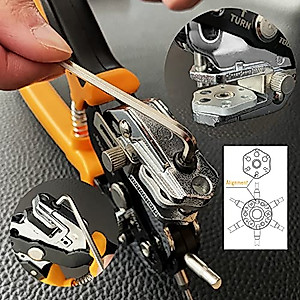 Leather Hole Punch Tools Multifunction Hole Puncher,Very Effortless Get Perfect Holes for Leather and Belt,Cardboard,Plastic,Creative Gifts for DIY Lovers