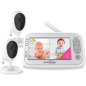 JLB7tech Add-on Camera Unit 5“ and 4.3" Split Screen Video Baby Monitor LB55955-2T,55963BV-2T,55953-2T,55953SPB-2T,JLB955SP-2T(B)(up to 2 Cameras)