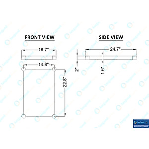 Additional Undershelf for AmGood Work Table (30" X 18")