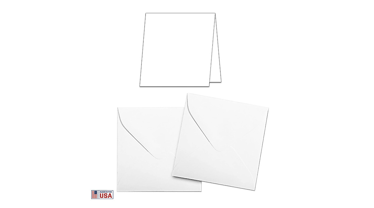Premium 3" x 3" White Card Set - 50 Pack