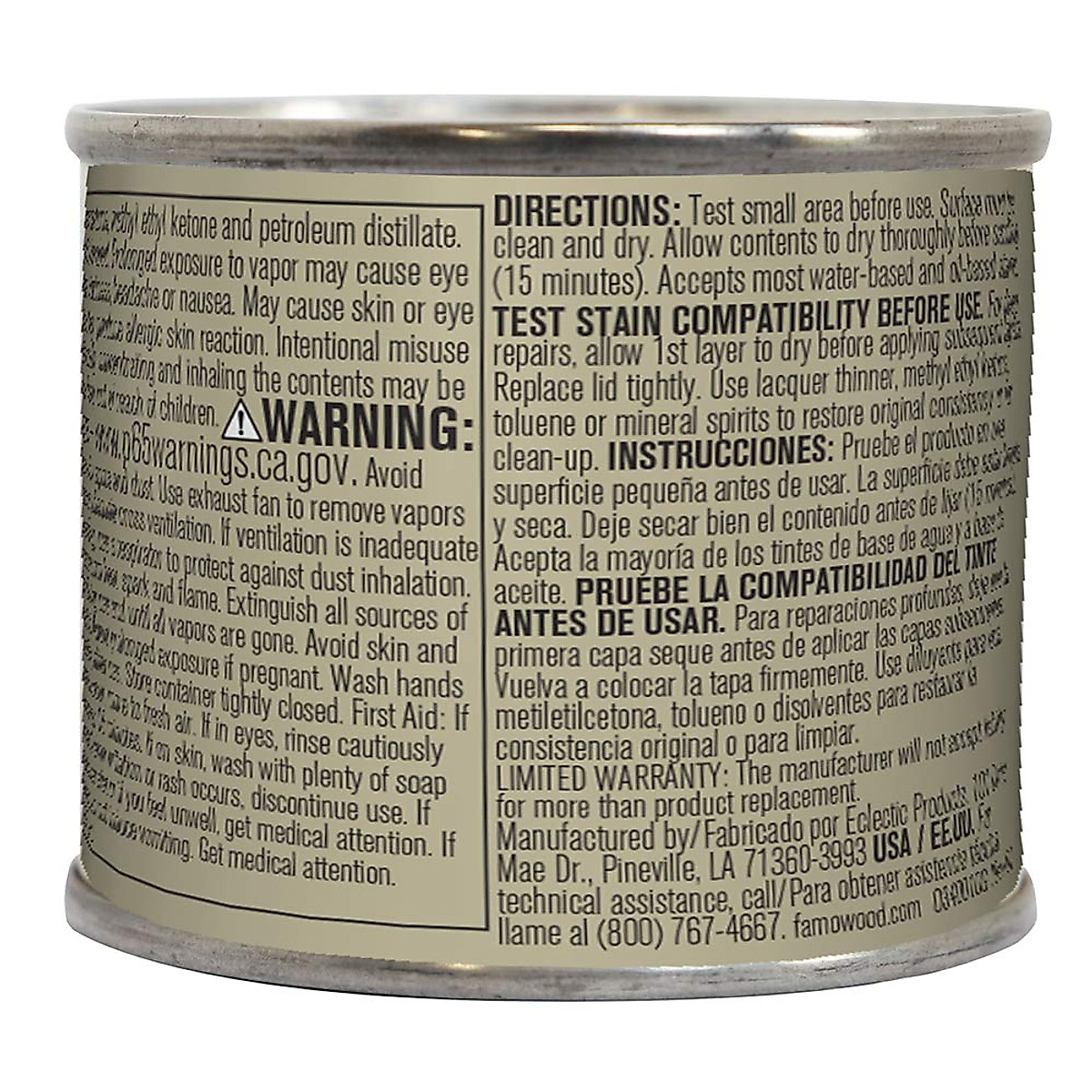 FamoWood 36141100 Original Wood Filler - 1/4 Pint, Alder