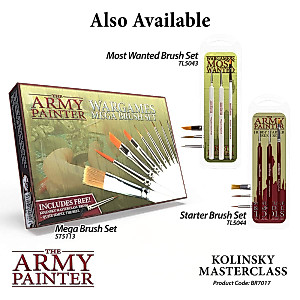 The Army Painter Masterclass Brush - Fine Detail Acrylic Paint Brushes with Kolinsky Sable Hairs – Small Paint Brush, Model Paint Brush & Fine Tip Paint Brushes for Miniature Watercolor Oil Painting