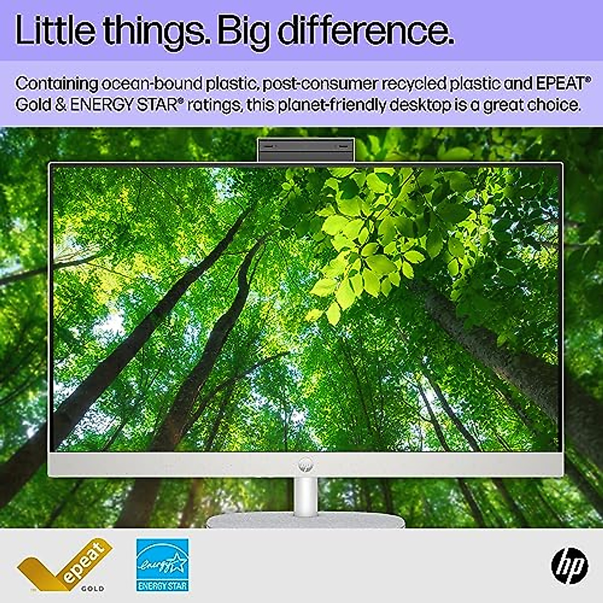 HP 27 inch All-in-One Desktop PC, FHD Display, 13th Generation Intel Core i7-1355U, 12 GB RAM, 512 GB SSD, Intel Iris Xe Graphics, Windows 11 Pro, 27-cr0082 (2023)