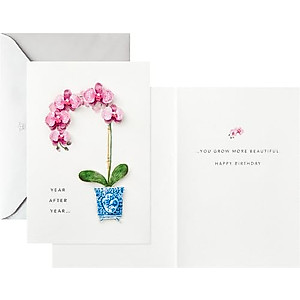 Hallmark Signature Birthday Card for Her (Orchid)