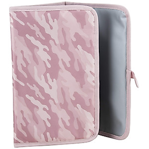 BODHI Baby Waterproof Multi-Function Travel Essentials Baby Tote Diaper Bag Backpack Changing Pad, Stroller Straps for Parents, Unisex, Pink Fluid Camo