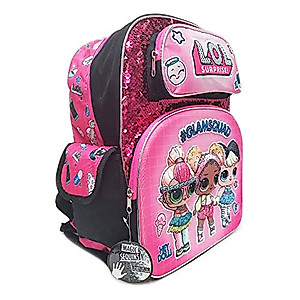 3D Molded Magic Sequins L.O.L 16" Large Backpack