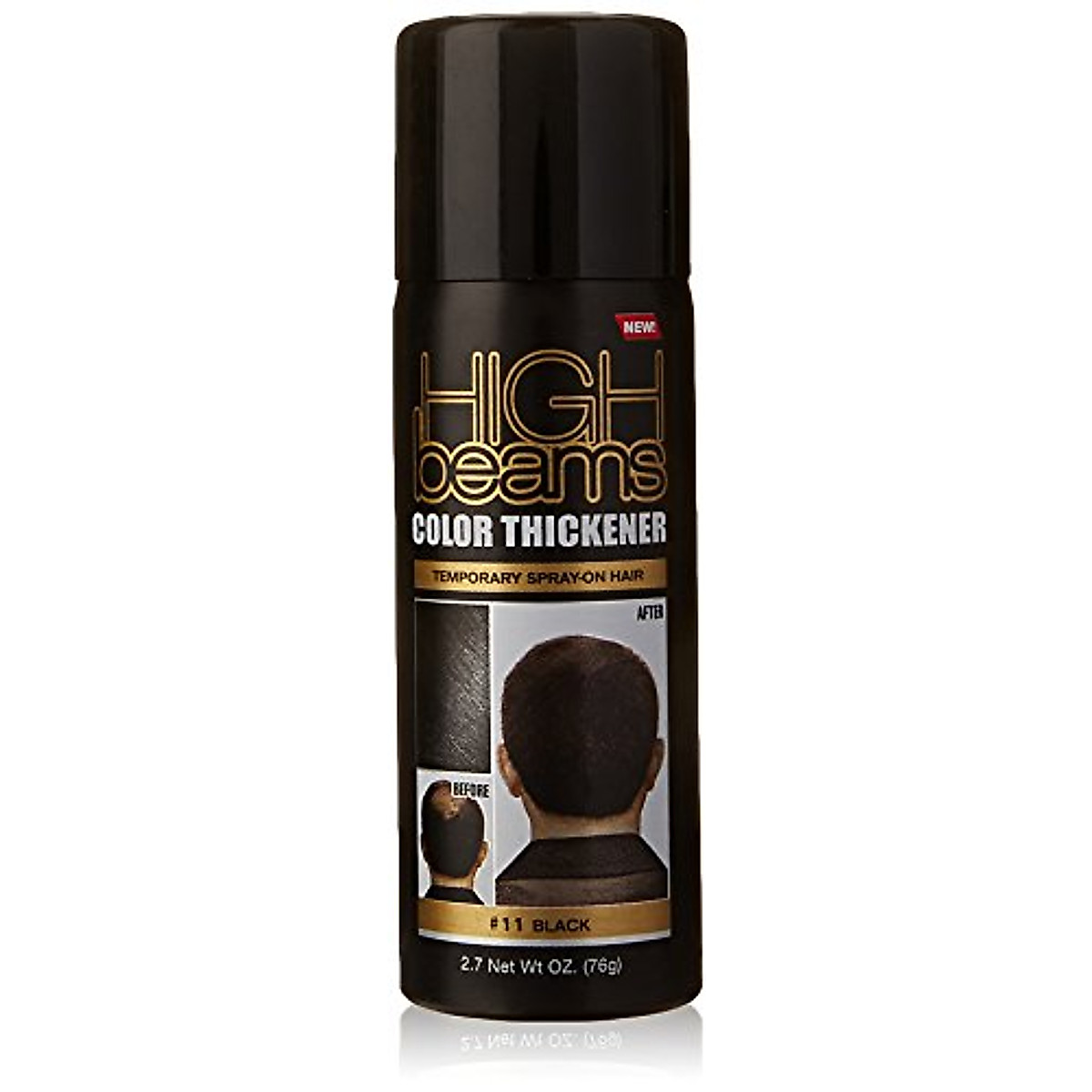 Salon Grafix High Beams Color Thickener Temporary Spray - Black for Unisex - 2.7 oz Hair Color