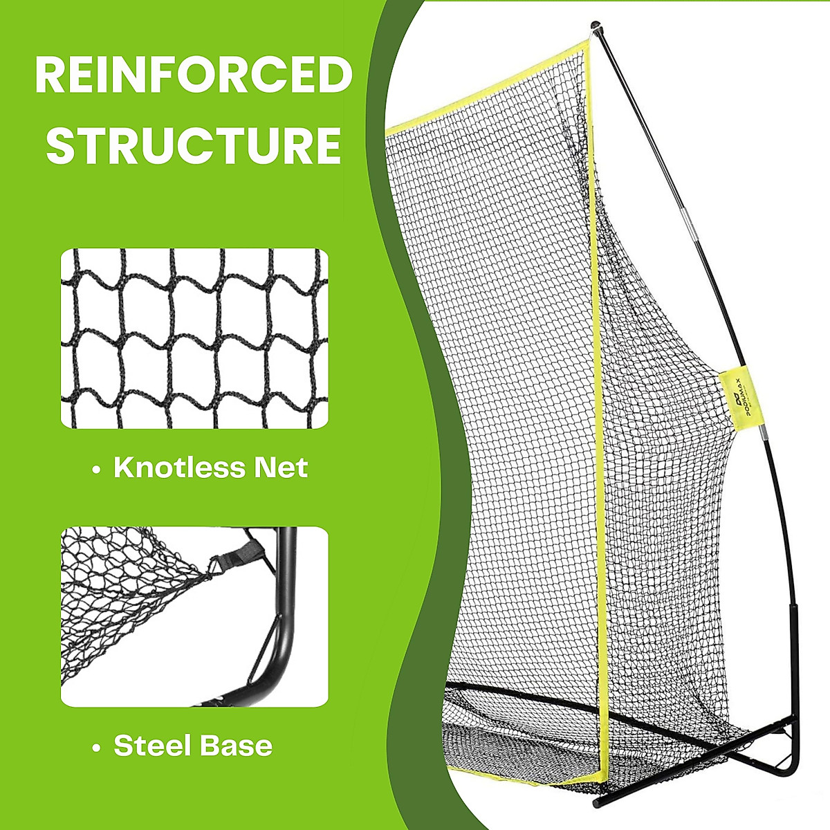 PodiuMax 10x7ft Golf Hitting Net | Driving Range for Backyard & Indoor | Also Suitable for Soccer, Baseball, Softball Practice with Carrying Bag (Hitting Net)