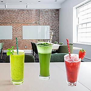 JOYIN 200 Pcs Colorful Disposable Drinking Paper Straws for Christmas Party Supplies, Desserts, and Holiday Party Decorations