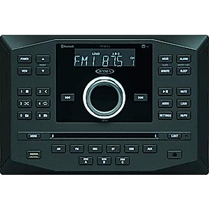 Jensen JWM62A AM|FM|DVD|CD|USB|AUX|App Ready Bluetooth Wallmount Stereo w/App Control, 3-Speaker Zones / 8 Speaker Output 8X 6 Watt, Receives Bluetooth Audio (A2DP) (Renewed)