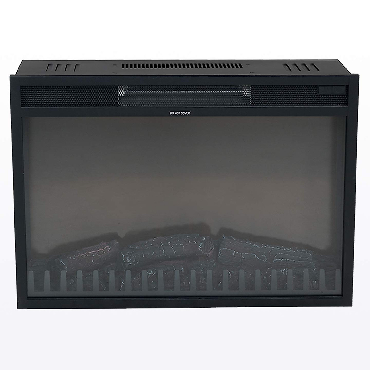 Moscow Electric Fireplace Insert Heater 26 inch Standing Wall Fake Fire Place, Remote Control with Timer, 4 Flame Setting, Safty Protection, Black