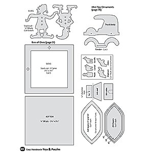 Easy Handmade Toys & Puzzles: 35 Wood Projects & Patterns (Fox Chapel Publishing) Compilation from Scroll Saw Woodworking & Crafts Magazine for Beginner to Intermediate Scrollers; Full-Size Patterns