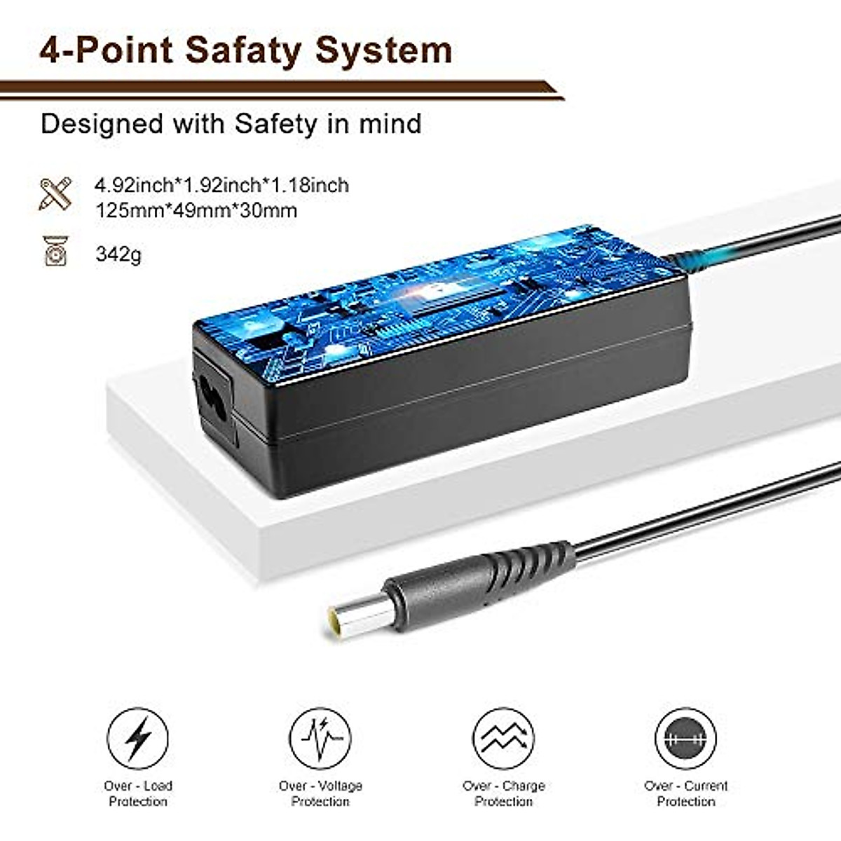 TAIFU Resmed Airsense 10 Power Cord, Replacement Power Supply Cable Charger for Resmed S10 Series, ResMed Airsense 10 Air Sense S10 AirCurve 10 Series CPAP and BiPAP Machines 90W Resmed S10 370001