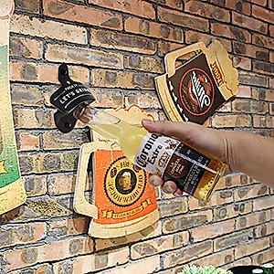 Bottle Opener Wall Mounted, Christmas Funny Wall Mount Bottle Opener for Men Dad Beer Lovers,Novelty Birthday Fathers Day with Mounting Screws Wall Anchors（1 Pack)