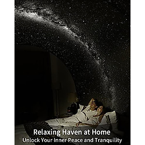 POCOCO Galaxy Projector, Gaming Desk Accessories for PC Setup, Real Planetarium Star Projector with Rechargeable Battery, Birthday Gift Ideas for Men Women Kids, Night Lights for Stress Relief (Black)