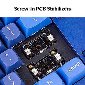 Keychron Q3 QMK/VIA Wired Custom Mechanical Keyboard, Full Aluminum Tenkeyless Layout, Programmable Macro with Hot-swappable Gateron G Pro Brown Switch, Compatible with Mac Windows Linux (Blue)