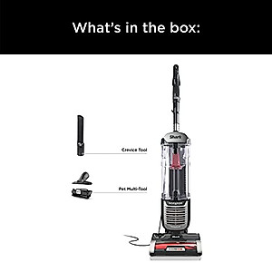 Shark ZU102 Rotator Pet Upright Vacuum with PowerFins HairPro & Odor Neutralizer Technology, Charcoal, 2.9 L Dust Cup