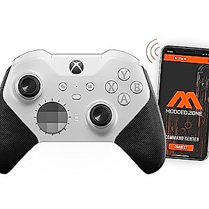 MODDEDZONE CORE Anti recoil, Rapid fire custom Modded controller compatible with Xbox One & PC. Take your gaming to the next level. Controller with APP. (White)