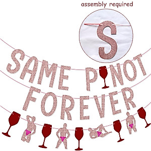 Same Pinot Forever Bachelorette Party Banner for Wine Bachelorette Party Napa Bachelorette Party Decorations