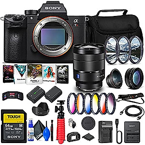 Sony Alpha a7R IVA Mirrorless Digital Camera (Body Only) (ILCE7RM4A/B) + Sony FE 24-70mm f/4 Lens + 64GB Memory Card + Corel Photo Software + Case + NP-FZ100 Compatible Battery + More (Renewed)