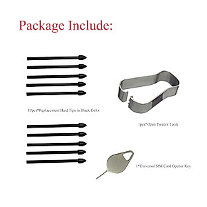 (2 Pack) Stylus s Pen Nibs/Tips Replacement for Samsung Galaxy Tab S6 Lite 10.4 inch SM-P610 SM-P615 2020 and Tab S6 T860 T865 10.5inch -Black