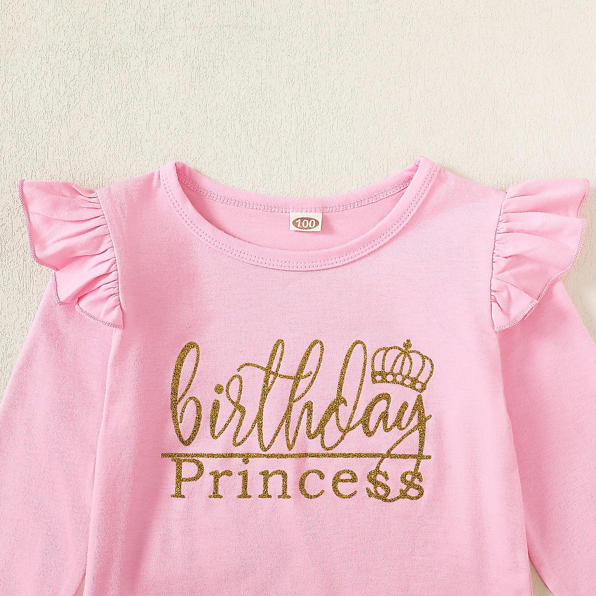 LYSMuch Kids Toddler Baby Girls Birthday Outfits Princess Vest Long Sleeve Shirt Mesh Bubble Tutu Skirt Set (A-Pink-Long, 18-24 Months)