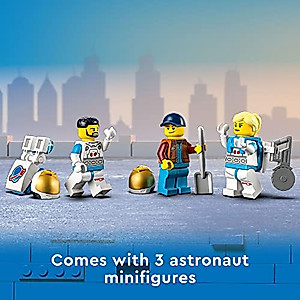 LEGO City Lunar Roving Vehicle 60348 Outer Space Toy, NASA Inspired Set for Kids 6 Plus Years Old with 3 Astronaut Minifigures