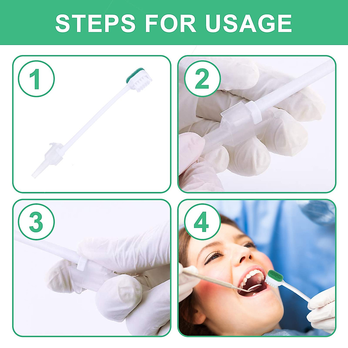 wellgler Disposable Suction Toothbrush Suction Swab (25pack)