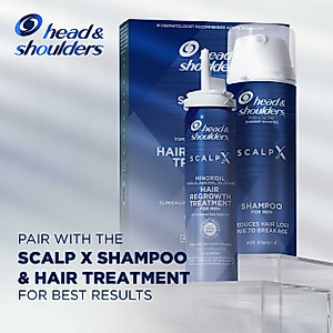 Head & Shoulders Scalp X Anti Dandruff Shampoo for Men, 5 Fl Oz Hair Treatment Reduces and Prevents Hair Loss Due to Breakage and Provides Itchy Scalp Relief