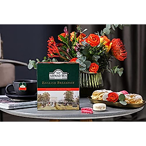 Ahmad Tea Black Tea, English Breakfast Teabags, 100 ct - Caffeinated and Sugar-Free