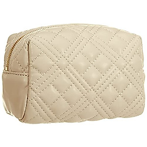 Love Moschino Mini Quilted Pouch, White