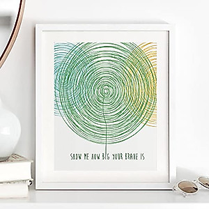 Sara Bareilles | Brave - song lyric wall art print inspirational music poster