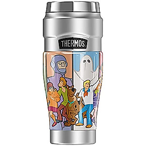 THERMOS Scooby-Doo Bad Guys STAINLESS KING Stainless Steel Travel Tumbler, Vacuum insulated & Double Wall, 16oz