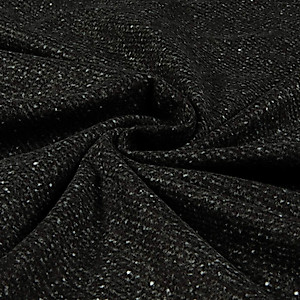 Maywood Studio Woolies Flannel Nubby Tweed Salt & Pepper, Fabric by the Yard