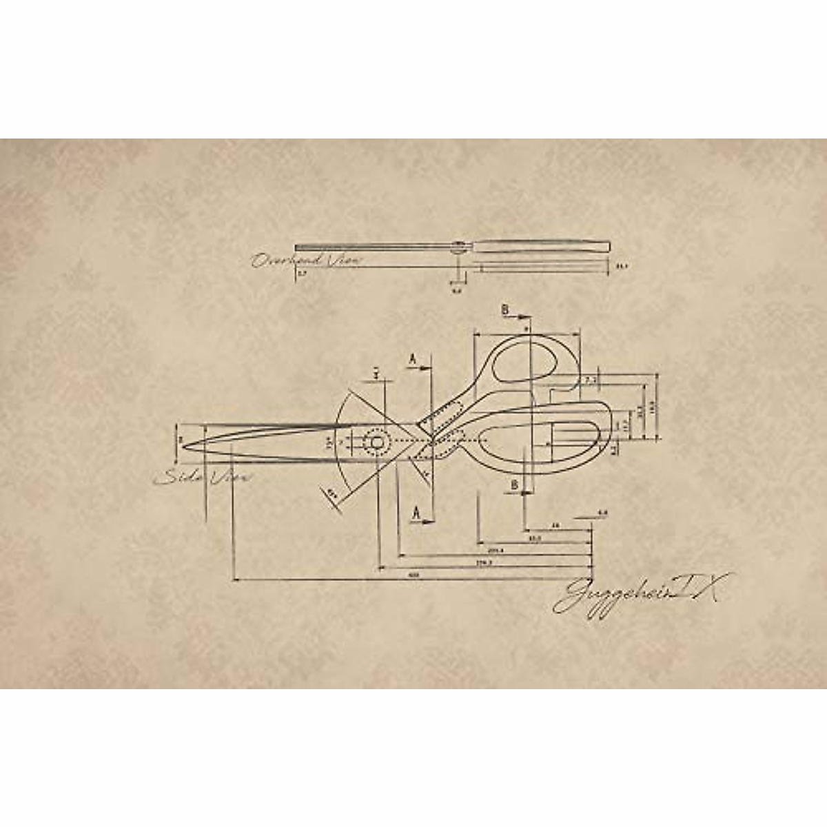 Guggenhein IX, Professional Tailor Shears, 9-Inch