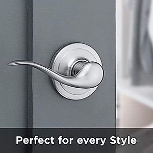 Kwikset Tustin Hall/Closet Lever with Microban Antimicrobial Protection in Satin Nickel