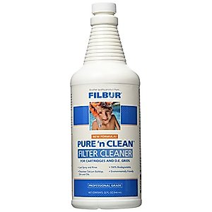 Filbur FC-6350 Pure n' Clean Cartridge and DE Filter Cleaner, 32-Ounce