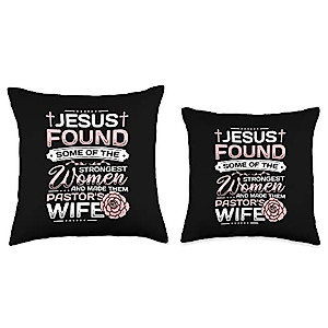 Pastor Wife Appreciation Gifts Appreciation Church Christian Pastor Wife Throw Pillow, 18x18, Multicolor