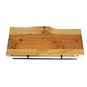 VINTAYARD Rustic Wood Floating Shelves, Live Edge Wooden Shelf for Farmhouse Wall Decor, Set of 2 Shelves Made from American Wood, Hand Finished and Sealed (Cedar, 24 inches Long)