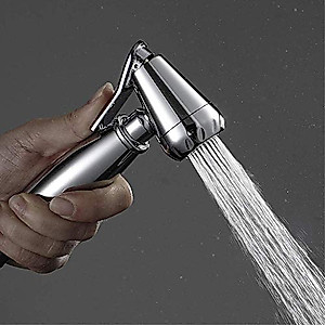 BINCAVIDOU Chrome Thermostatic Pet Bath Wash Car Water Flowers Personal Hygiene Bidet Spray Gun Set Bathroom Toilet Flusher Full Retro Copper Woman Wash Faucet Flushing Body Cleaner