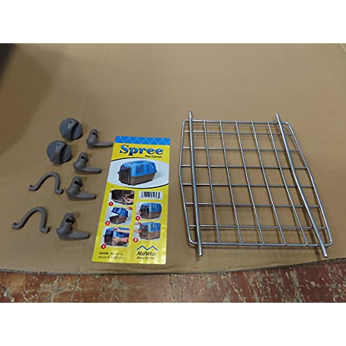 Pet Carrier: Hard-Sided Dog /Cat Carrier, Small Animal Carrier in Blue, Inside Dims 17.91 L x 11.5 W x 12 H & Suitable for Tiny Dog Breeds, Perfect Dog Kennel Travel Carrier for Quick Trips