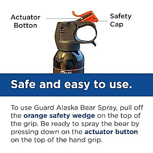 Mace Brand Personal Security Products Guard Alaska Maximum Strength Bear Spray – 20’ Powerful Pepper Spray – Self-Defense for Hiking, Camping, and Other Outdoor Activities, Made in USA