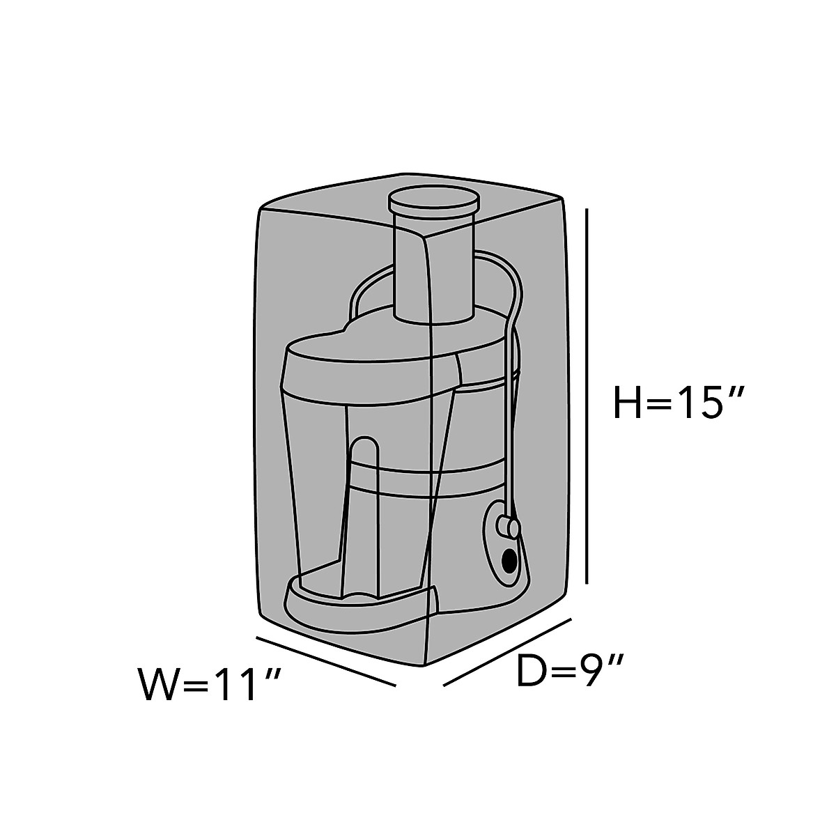 Covermates Keepsakes - Blender Cover – Dust Protection - Stain Resistant - Washable – Appliance Cover, Cream