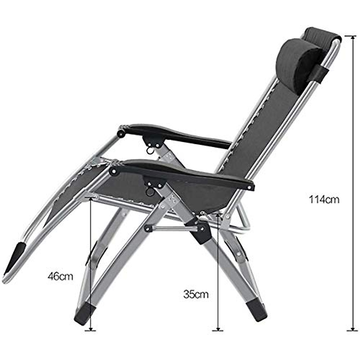 XZGDEN Lightweight Folding Deck Chair Zero Gravity Locking Patio Outdoor Lounger Chair Padded Adjustable Recliner for Outdoor Beach Patio Pool Office Multicolor Optional Sun Lounger Garden Chairs