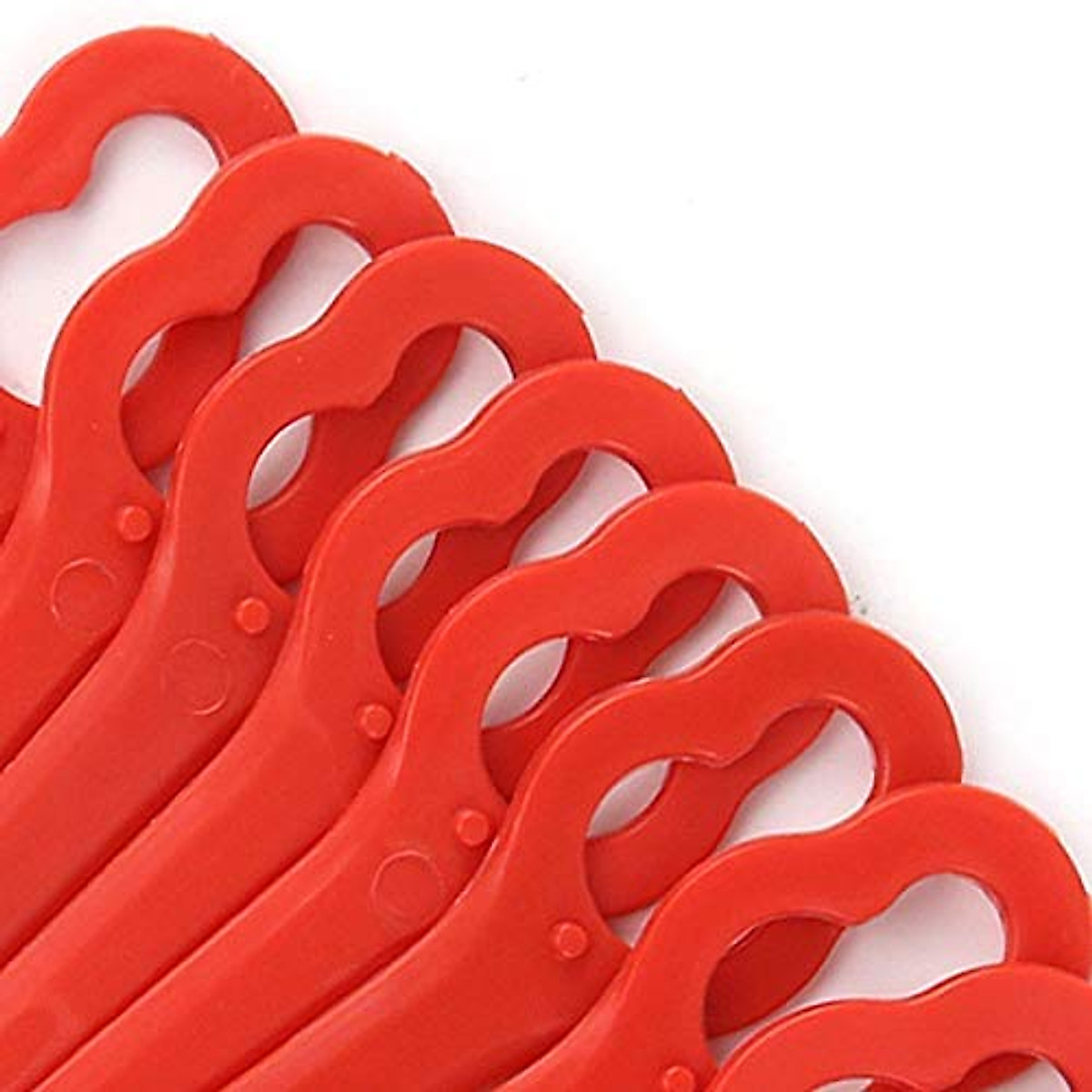 Chuancheng 100Pcs Plastic Cutter Blades Replacement for Stihl PolyCut 2-2 Garden Lawn Mower Trimmer Blades 4008 007 1000 Grass Cutter Tool (100)
