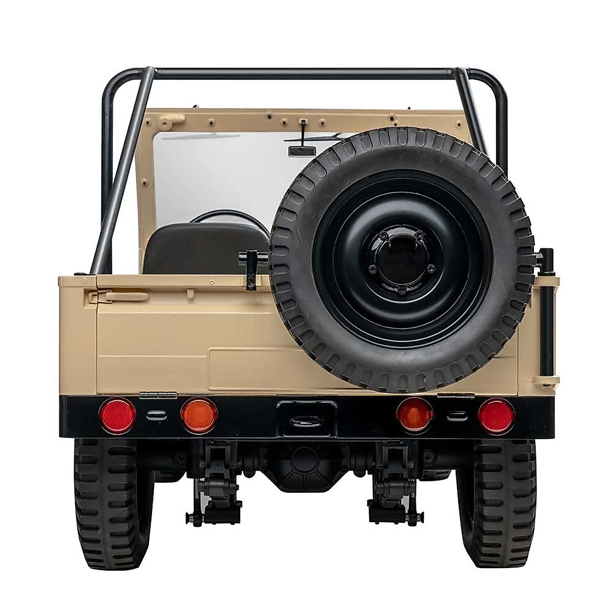 FMS 1/6 Jimny LJ10 RC Crawler RC Car Official Licensed Model Car 15km/h 4WD Hobby RC Crawler RC Cars RS Remote Control Car with LED Lights Vehicle 4-Ch 2.4GHz Transmitter for Adults Tan