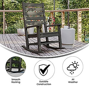 Taylor & Logan Morrison Rocking Chair with - All-Weather - Indoor/Outdoor Gray