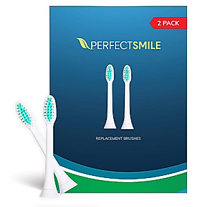 Perfect Smile E-Brush Replacement Toothbrush Heads | 2-Pack